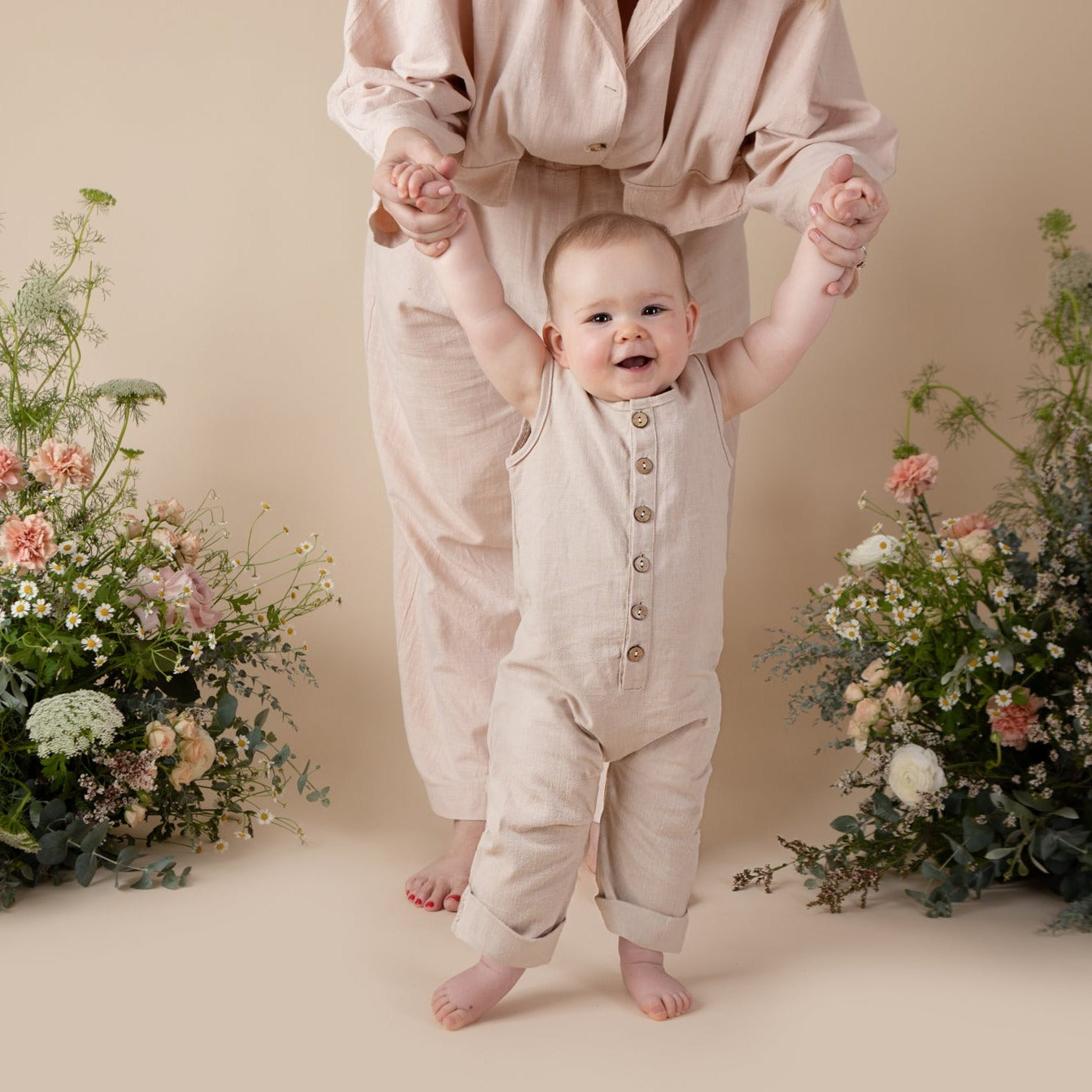 Charlie Overall - Beige – Dotti and Cub